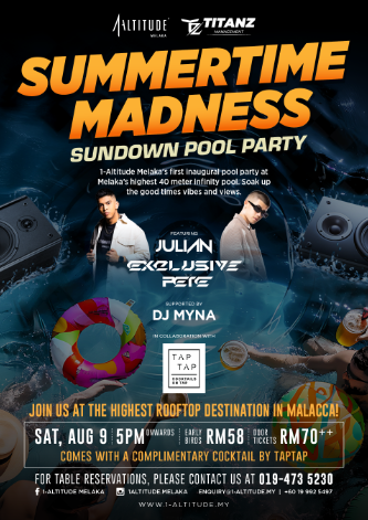 "Summertime Madness - Sundown Pool Party" - Ticketmelon