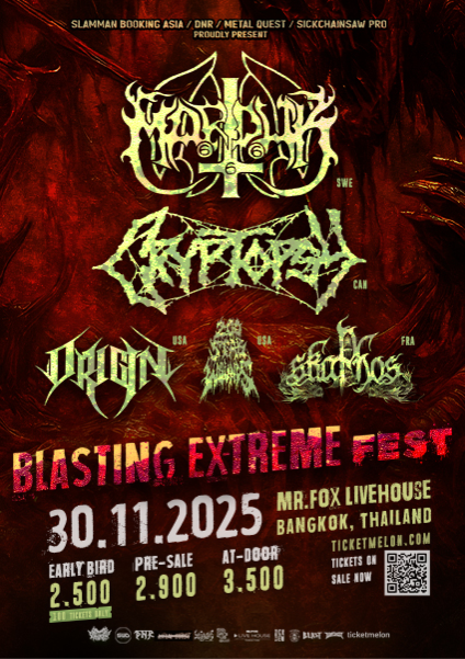 BLASTING EXTREME FEST 2025 - Marduk Cryptopsy Origin 200 Stab wouds ...